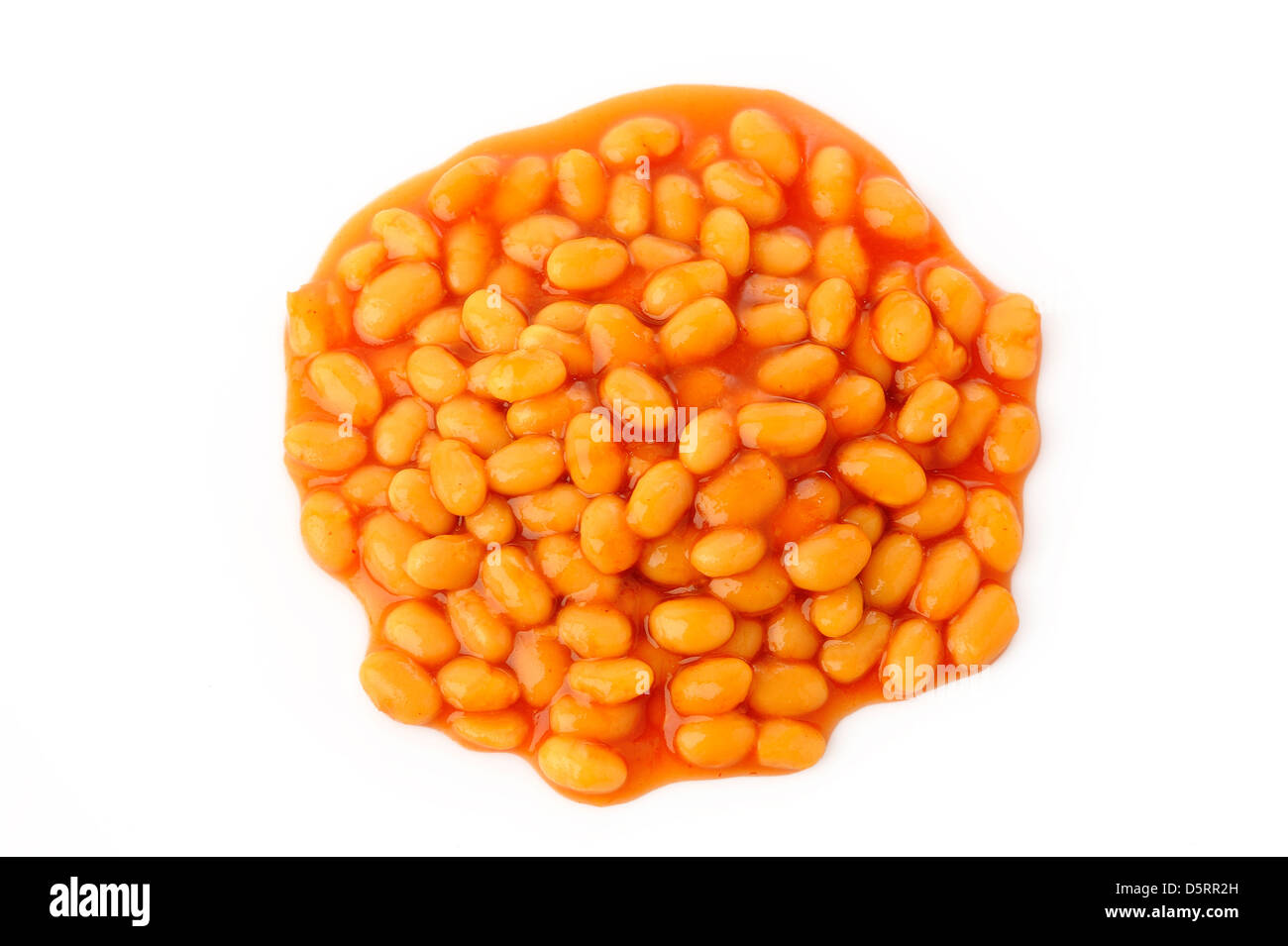 baked beans on white background Stock Photo - Alamy