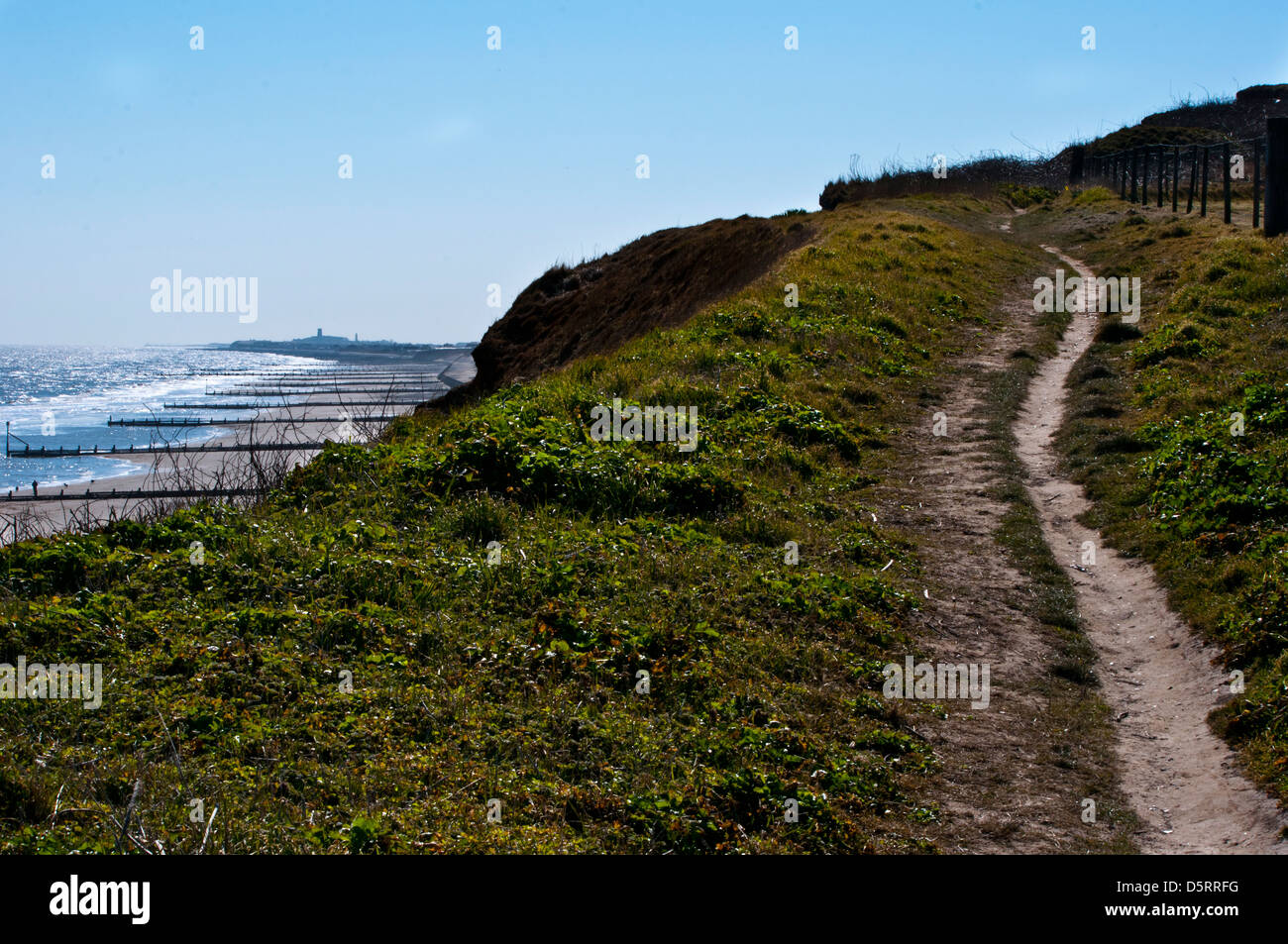 Paston Way Norfolk coast footpath path Stock Photo - Alamy