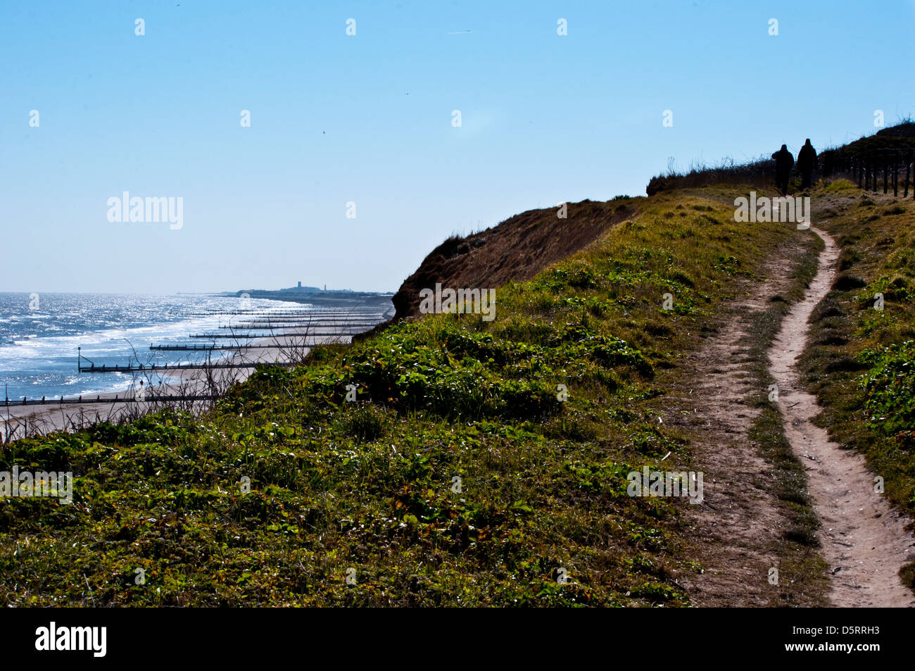 Paston Way Norfolk coast footpath path Stock Photo - Alamy