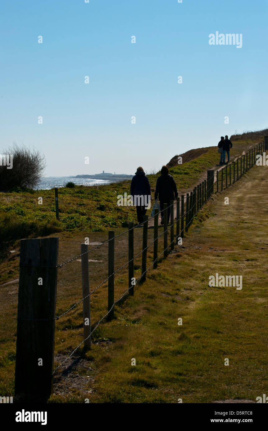 Paston Way Norfolk coast footpath path Stock Photo - Alamy