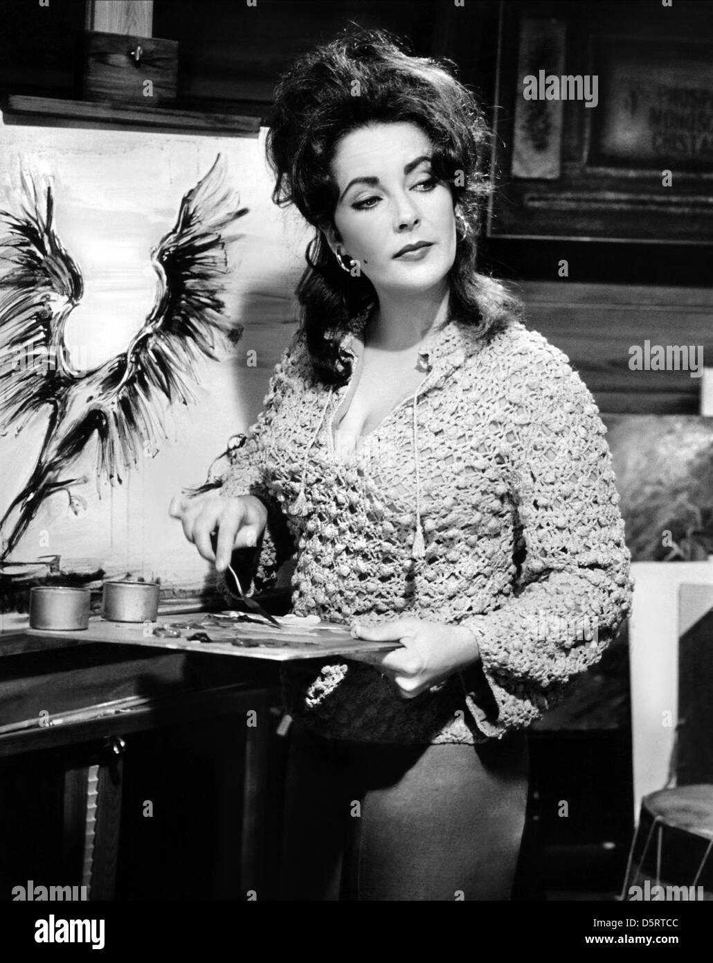 Elizabeth Taylor Sandpiper 1965 Black and White Stock Photos & Images ...