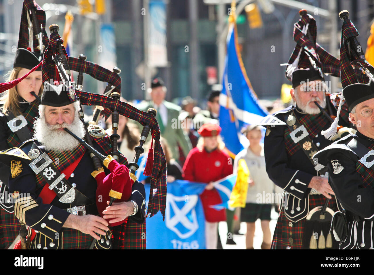 Tartan Day Parade New York High Resolution Stock Photography and Images ...