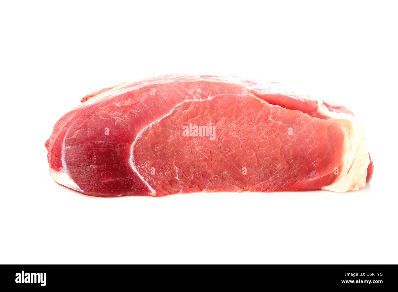 raw beef meat on white background Stock Photo - Alamy
