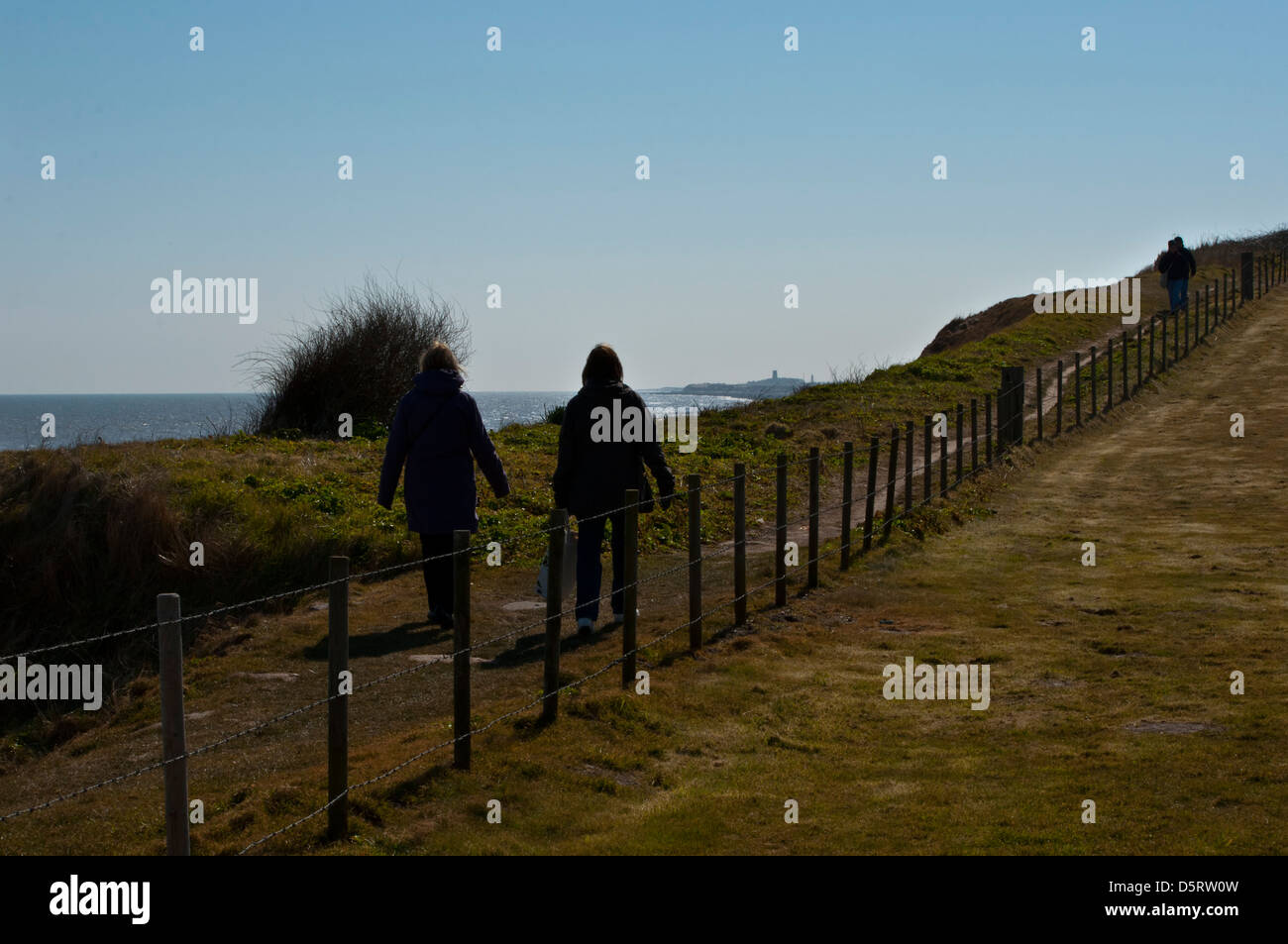 Paston Way Norfolk coast footpath path Stock Photo - Alamy
