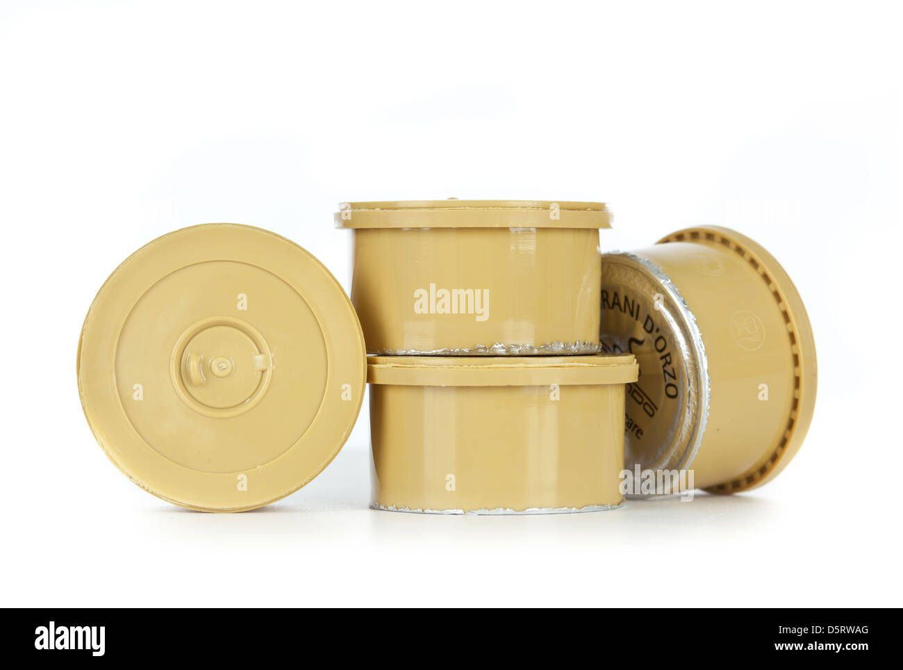 Pods of barley on white background Stock Photo - Alamy