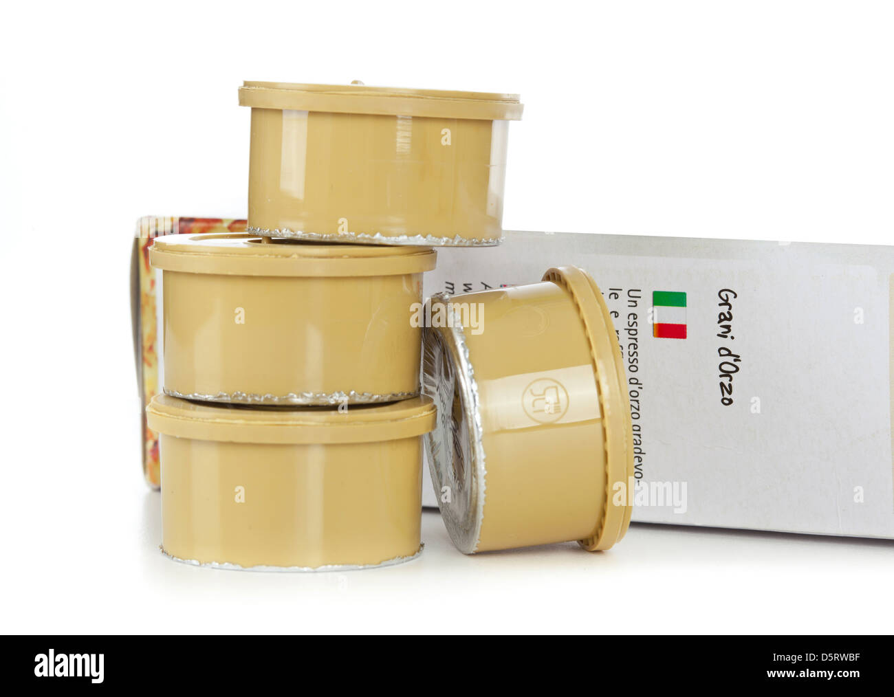 Pods of barley on white background Stock Photo - Alamy