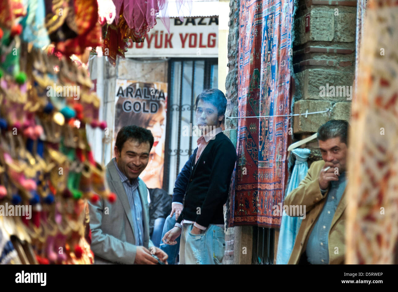 Turkish Men Smoking Grand Bazaar Istanbul Turkey Stock Photo - Alamy