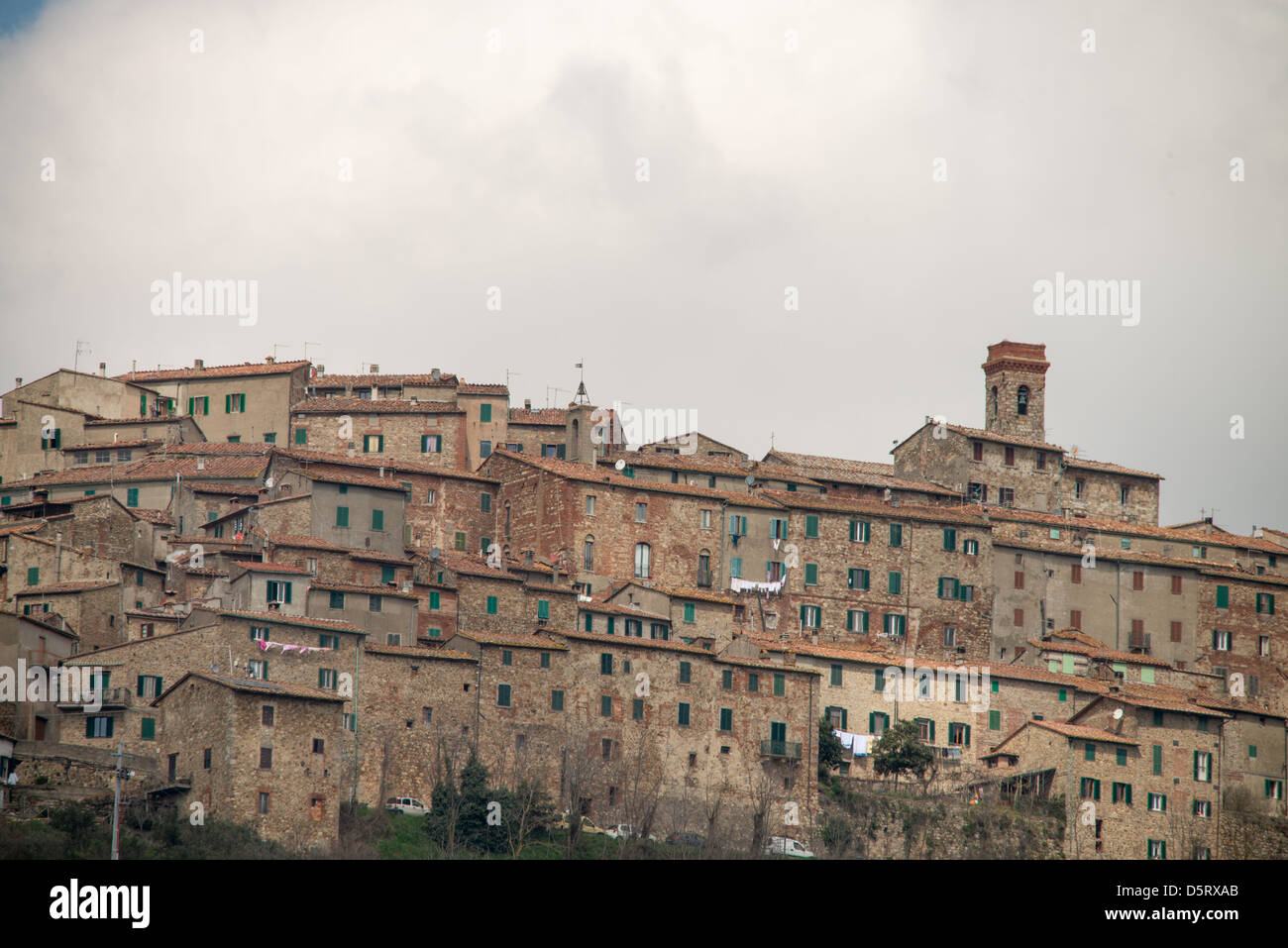 Small Medieval Town in Tuscany, Italy Stock Photo - Alamy