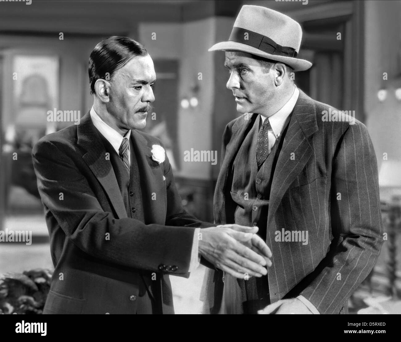 BORIS KARLOFF, GRANT WITHERS, MR. WONG IN CHINATOWN, 1939 Stock Photo ...