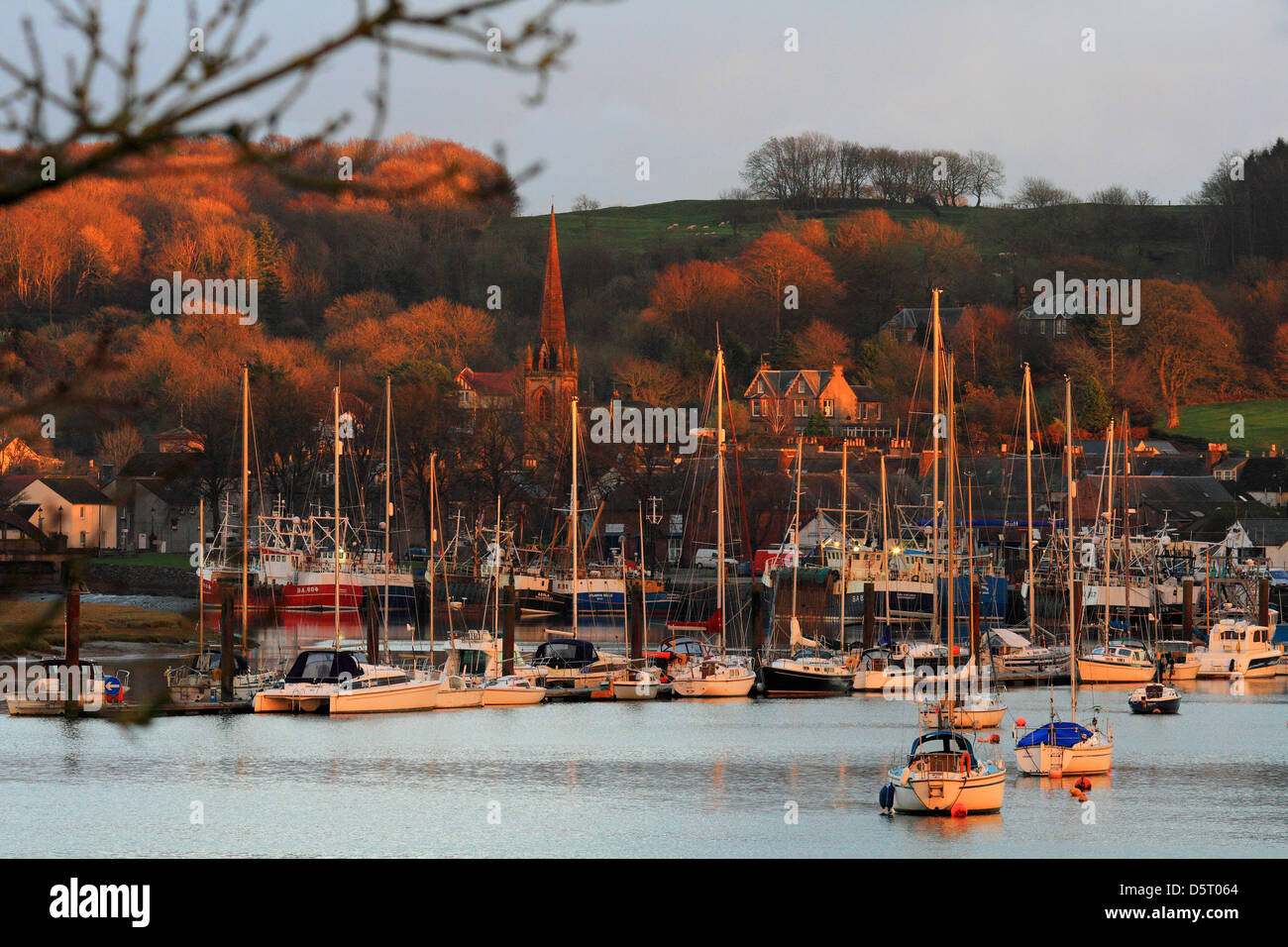 Kirkudbright Harbour, Dumfries & Galloway Stock Photo - Alamy