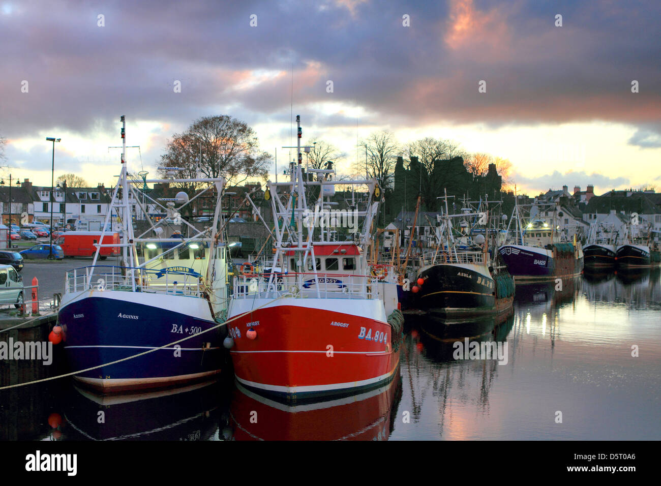 Kircudbright Harbour in Dumfries & Galloway, Southern Scotland just ...
