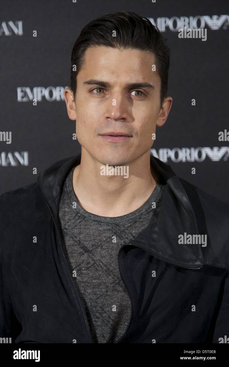 Madrid, Spain. 8th April 2013. Alex Gonzalez poses during the Emporio ...