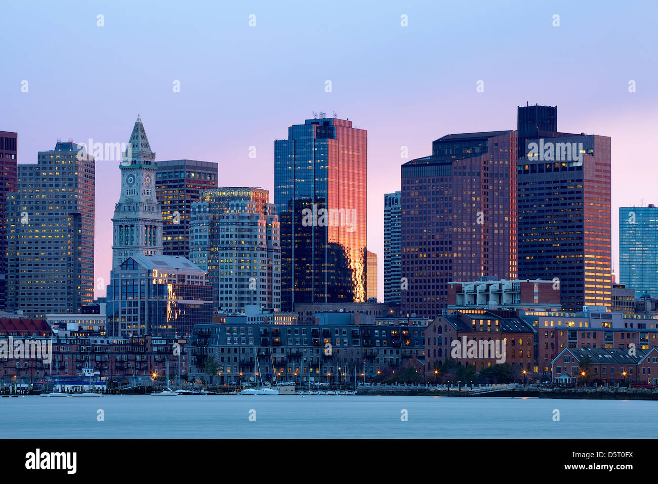 Boston's historic Custom House Tower and other financial district ...