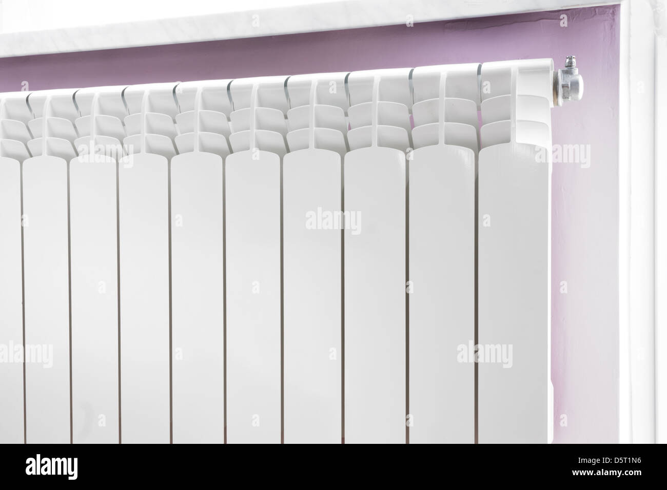 Central heating system radiator or heater with metal heat valve Stock ...