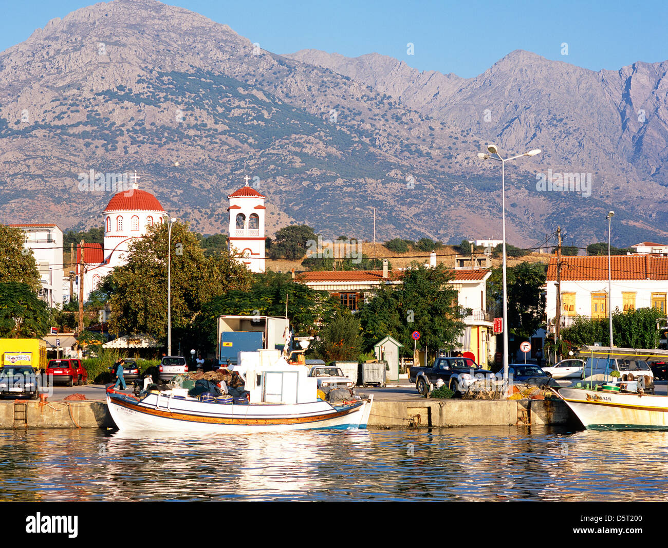Kamariotissa Harbor Samothraki Greek Islands Greece Stock Photo - Alamy