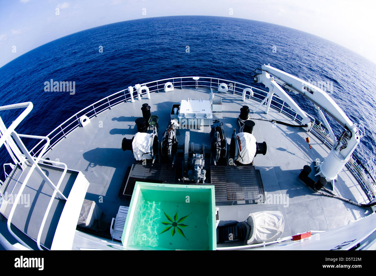 detail view from the bow of the Seismic Vessel Veritas Vantage Stock ...