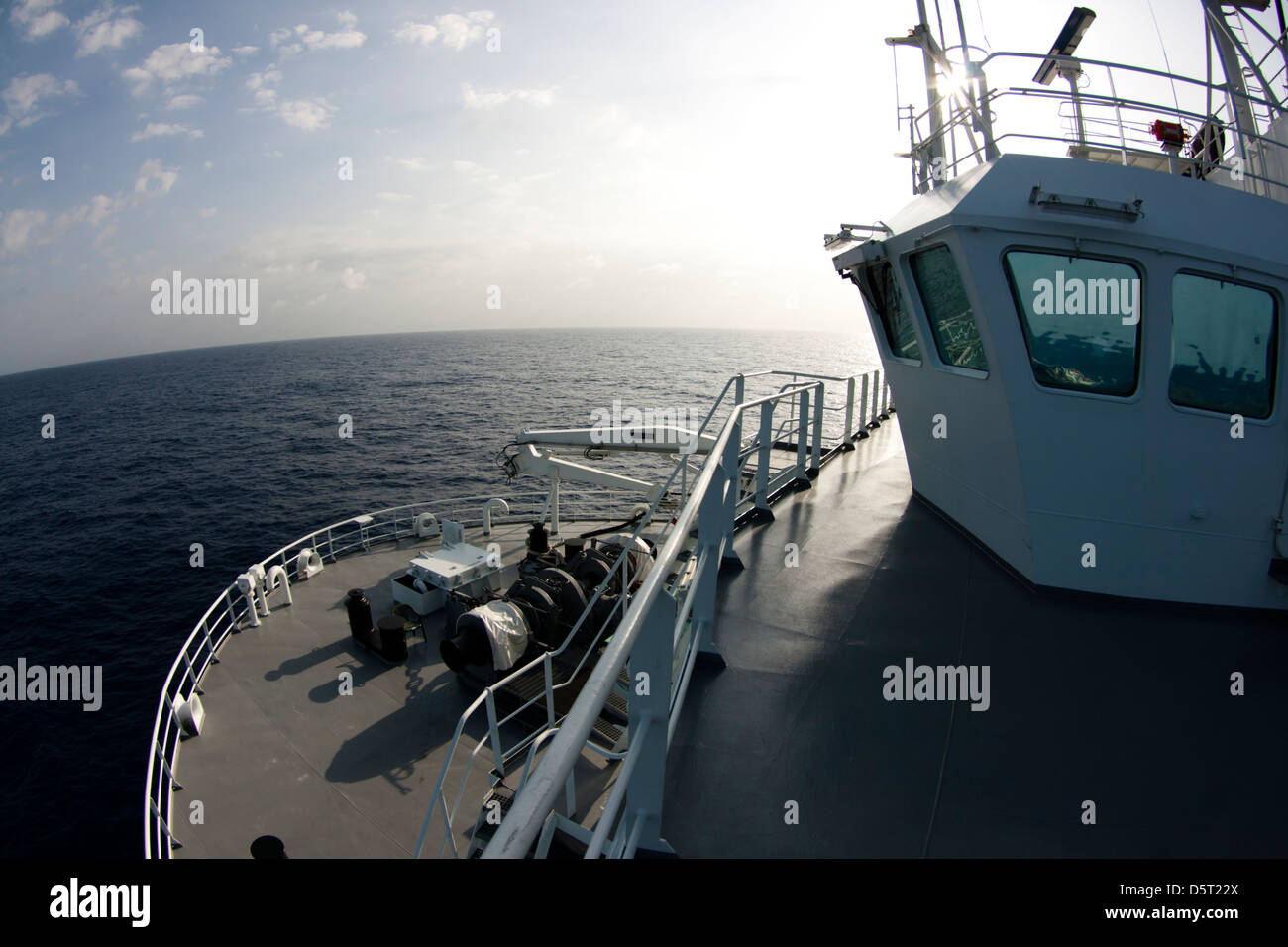 detail view from the bow of the Seismic Vessel Veritas Vantage Stock ...