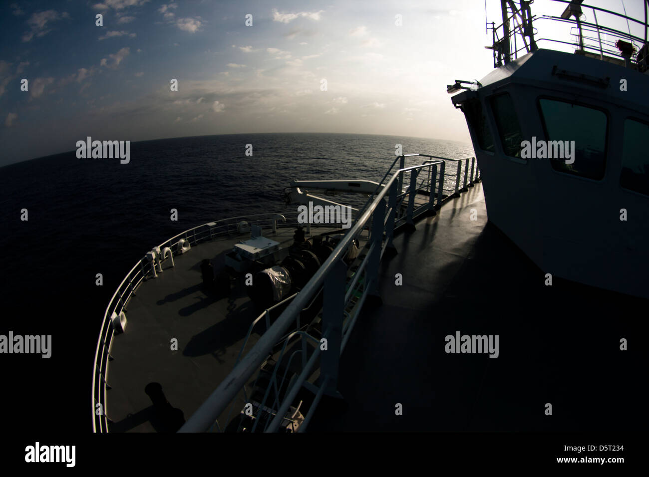 detail view from the bow of the Seismic Vessel Veritas Vantage Stock ...