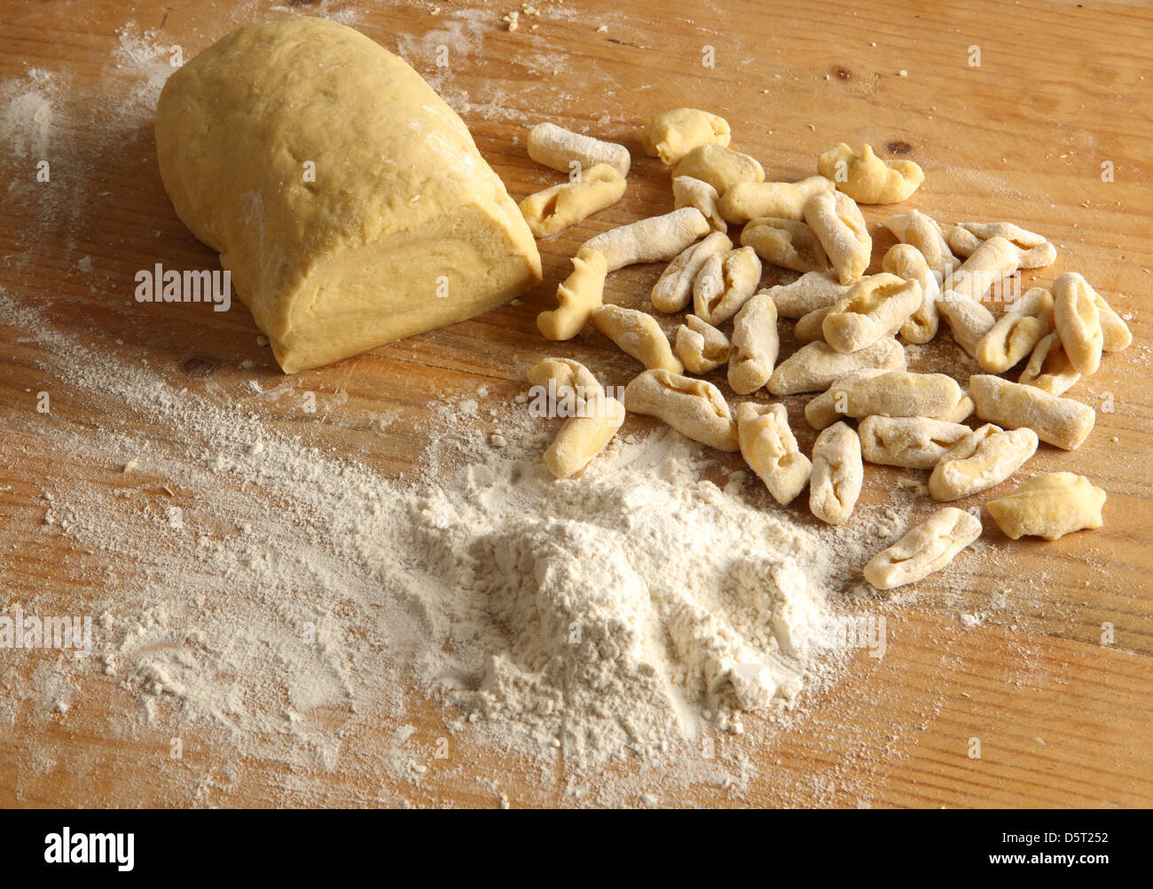 Homemade fresh italian pasta gnocchi Stock Photo - Alamy