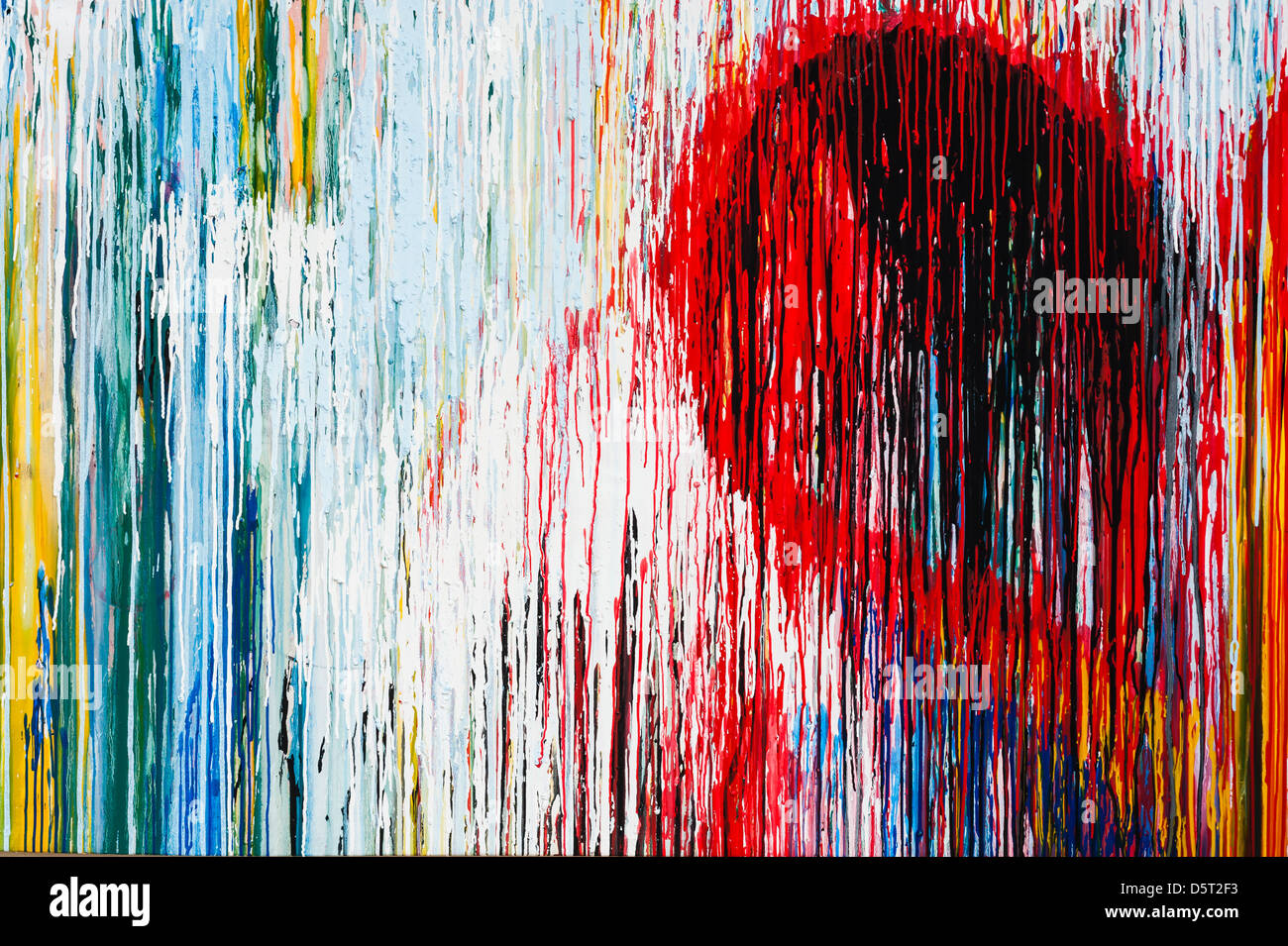 Hand painted abstract art watercolor hi-res stock photography and ...