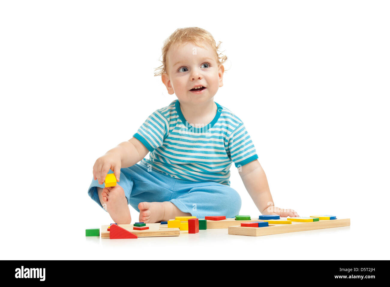 happy kid playing toys Stock Photo - Alamy