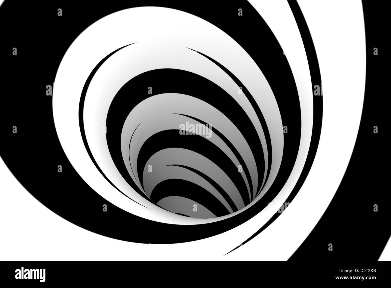 Abstract black and white spiral Stock Photo - Alamy