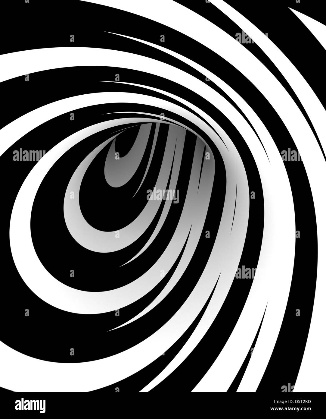 Abstract black and white spiral Stock Photo - Alamy
