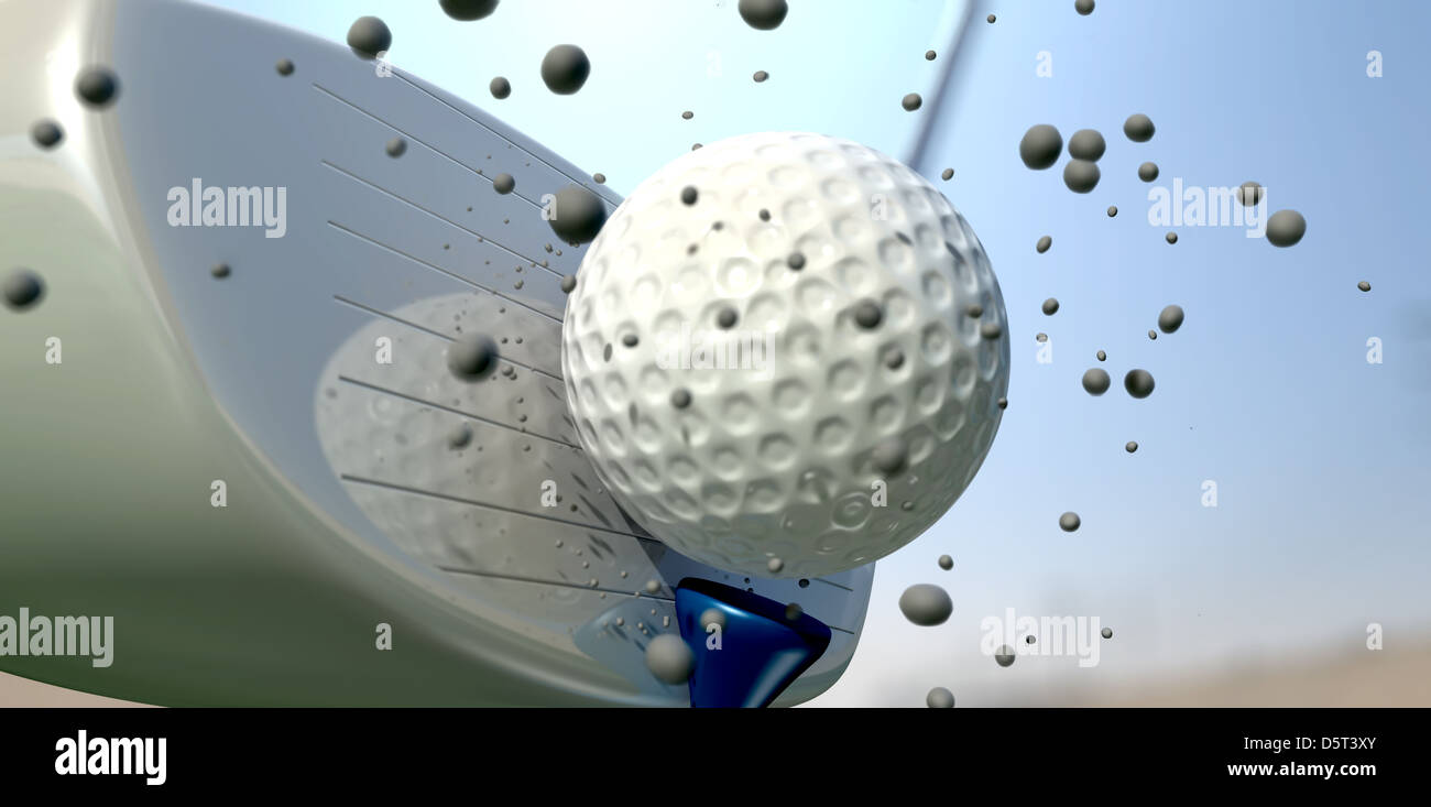 Golf club impact ball closeup hi-res stock photography and images - Alamy