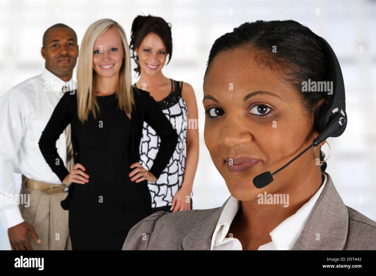 Business Team of Mixed Races at Office Stock Photo - Alamy