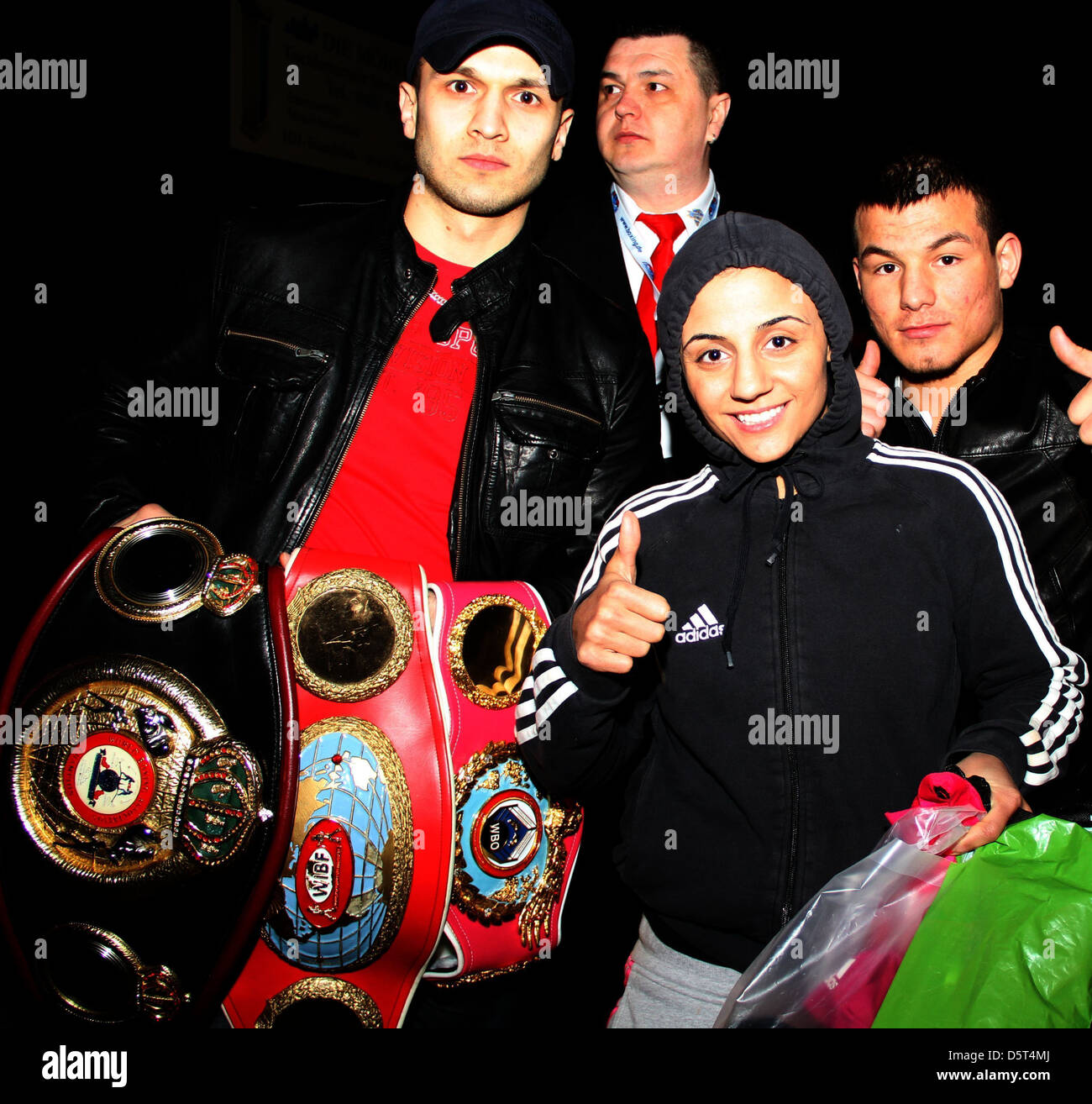 Susi Kentikian at the box fight between Susi Kentikian and Ana Fabiola ...