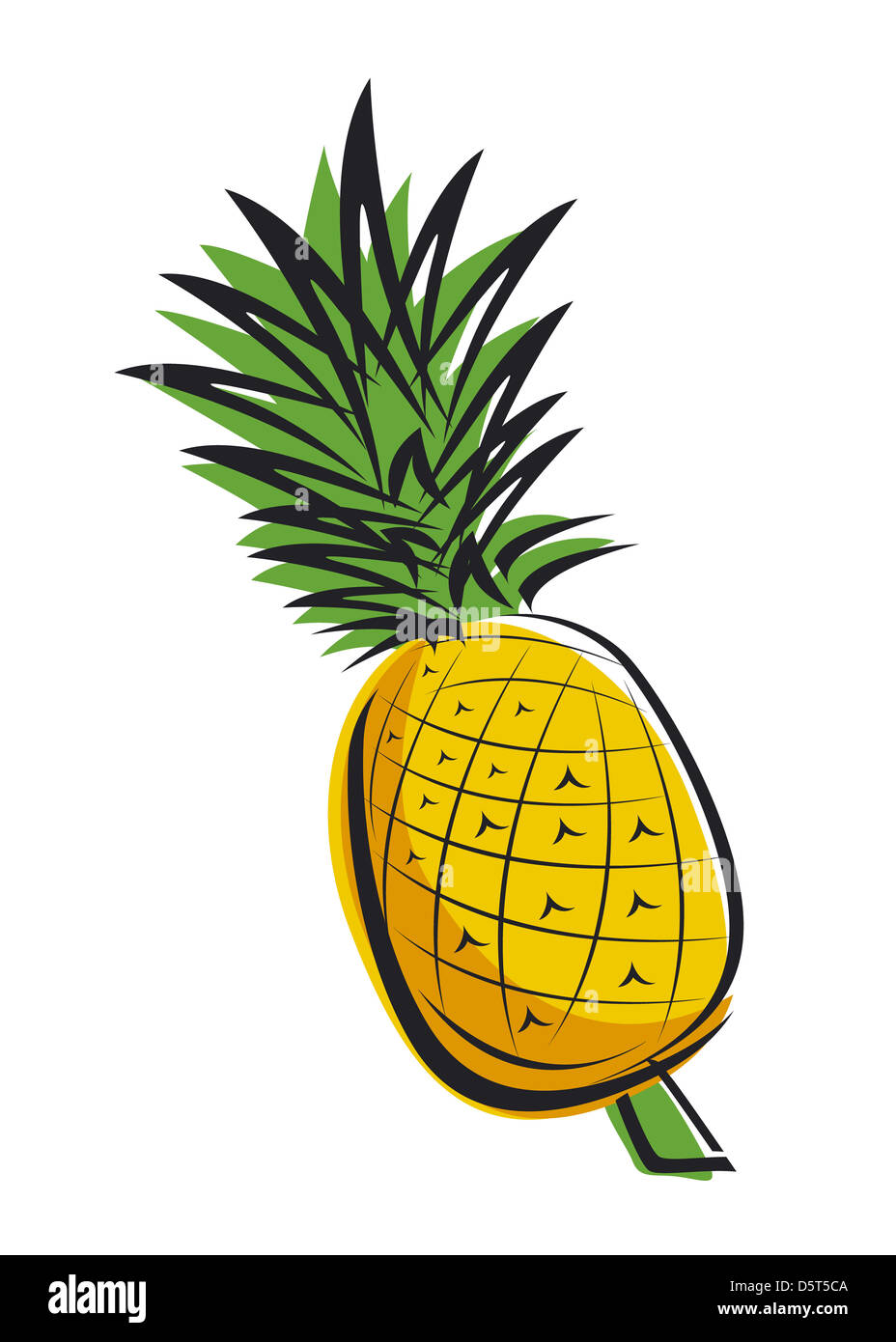 Pineapple line drawing hi-res stock photography and images - Alamy
