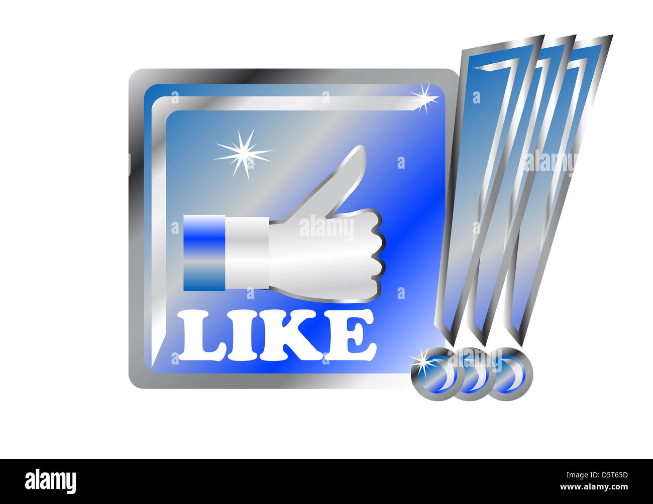 icon like isolated on the white background Stock Photo - Alamy