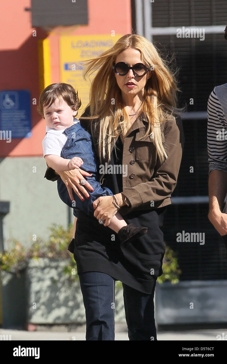 Rachel Zoe out lunch in West Hollywood with her son Skyler Berman Los ...