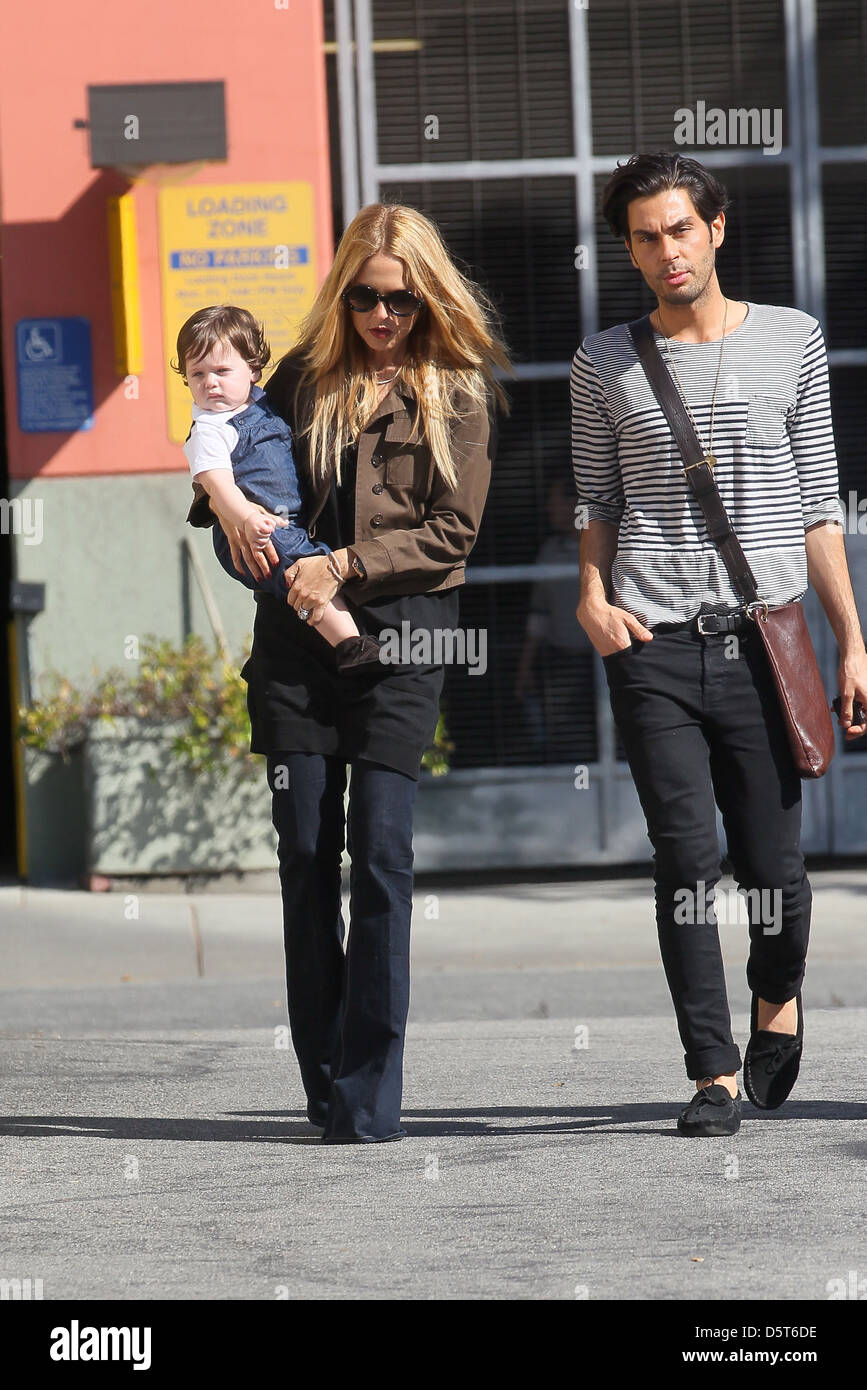 Rachel Zoe out for lunch in West Hollywood with her son Skyler Berman ...