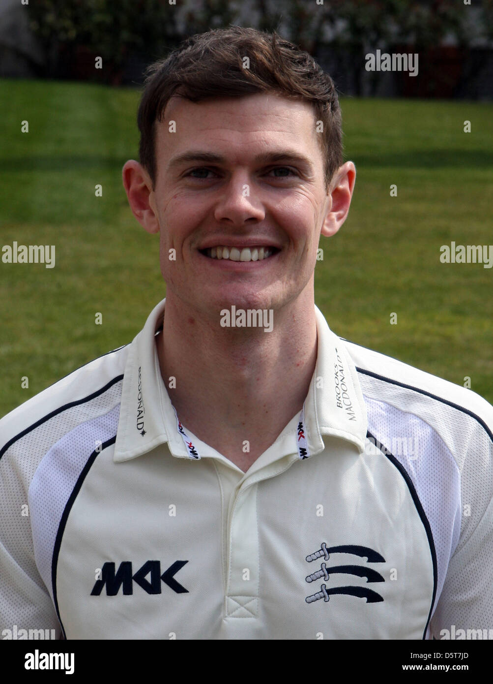 08.04.2013 London, England. James Harris of Middlesex County Cricket in ...