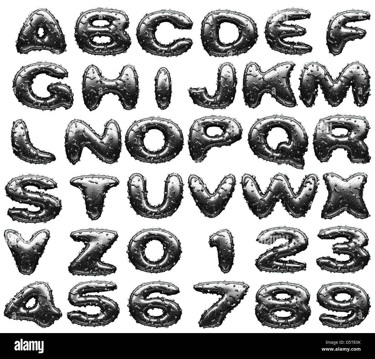 steel alphabet set Stock Photo - Alamy