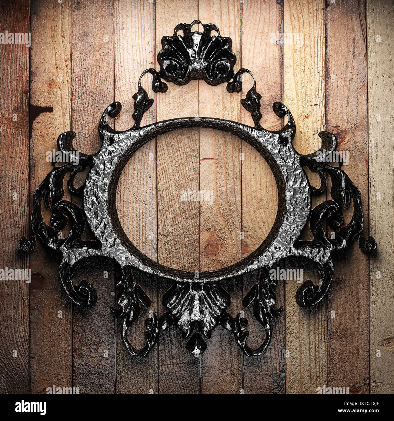 vintage iron frame Stock Photo - Alamy