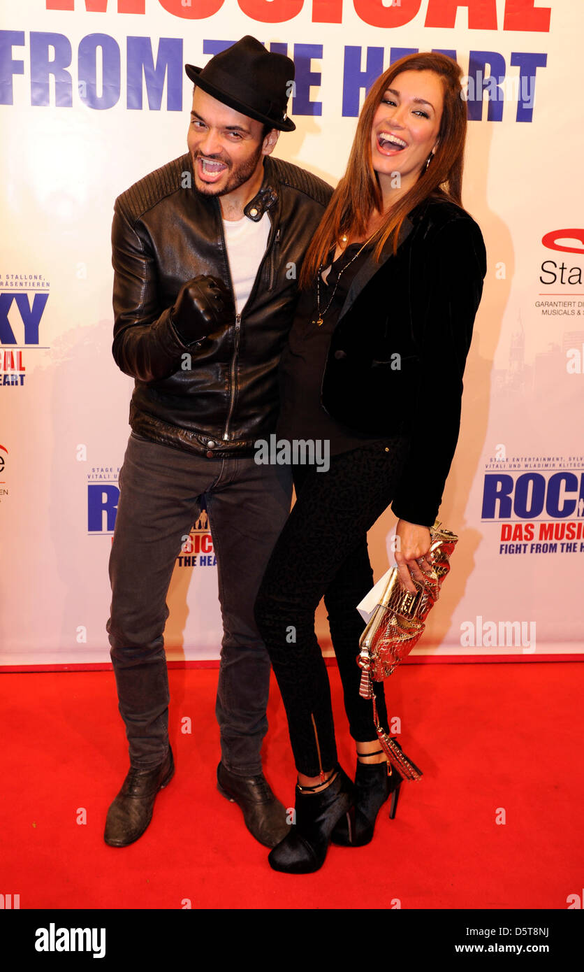 Singer Giovanni Zarella and his wife Jana Ina Zarella arrive for the ...