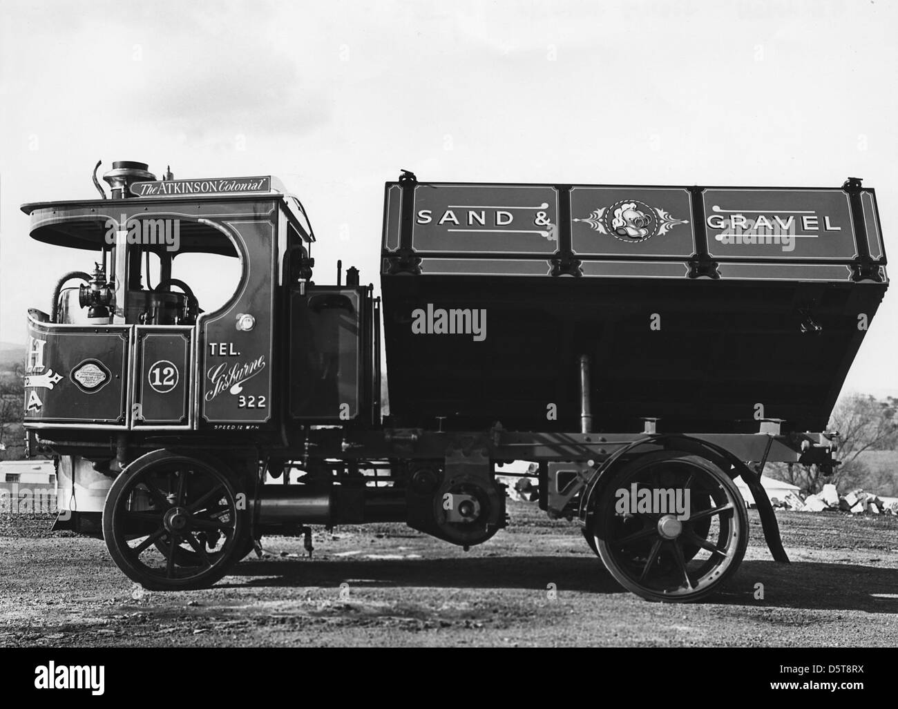 Wagon tipper Black and White Stock Photos & Images - Alamy
