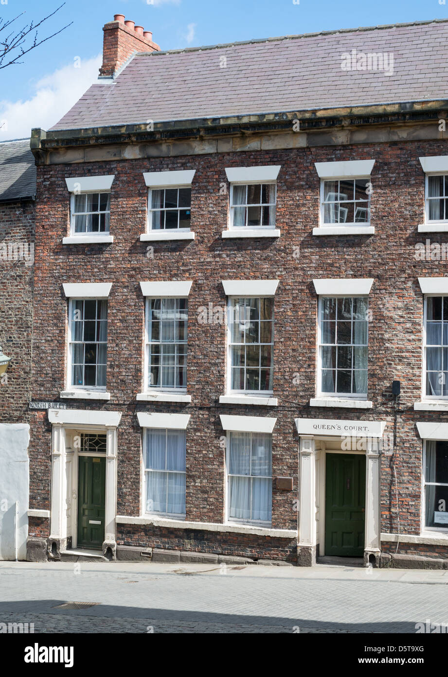 1 and 2, North Bailey early 19th century houses Durham City north east ...
