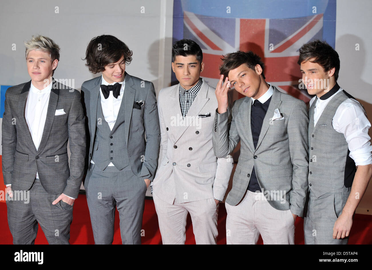 One Direction The BRIT Awards 2012 at the O2 Arena - Arrivals London ...