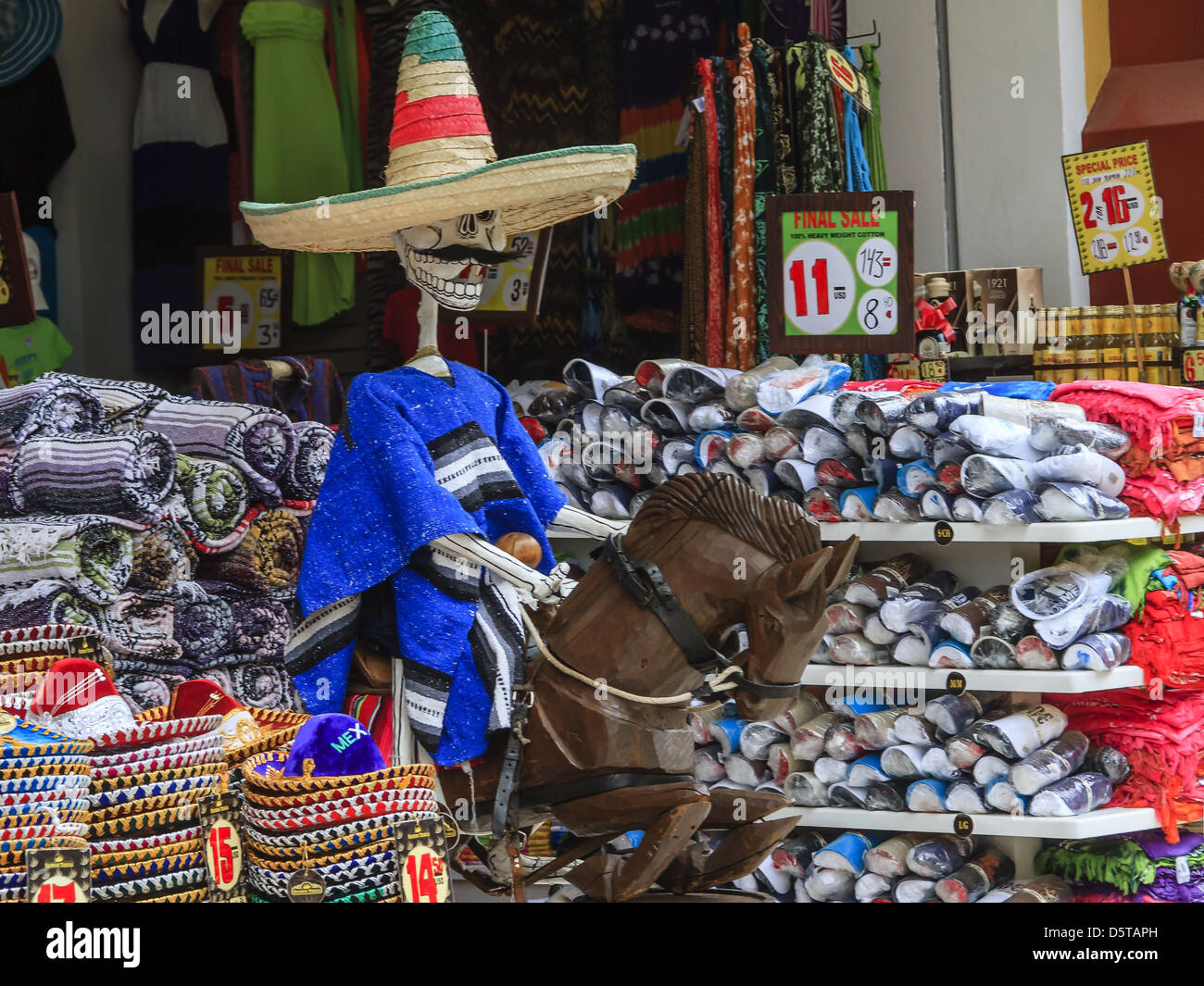 Skeleton On Horseback Mexico Stock Photo - Alamy