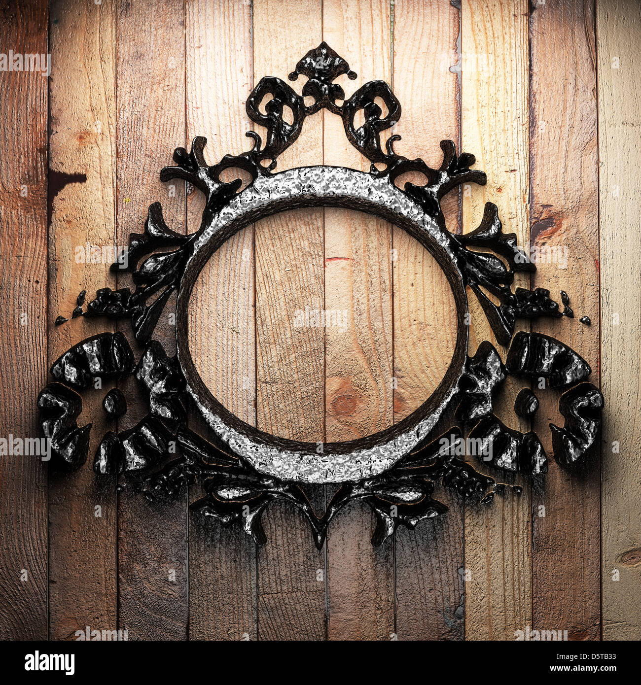 vintage iron frame Stock Photo - Alamy