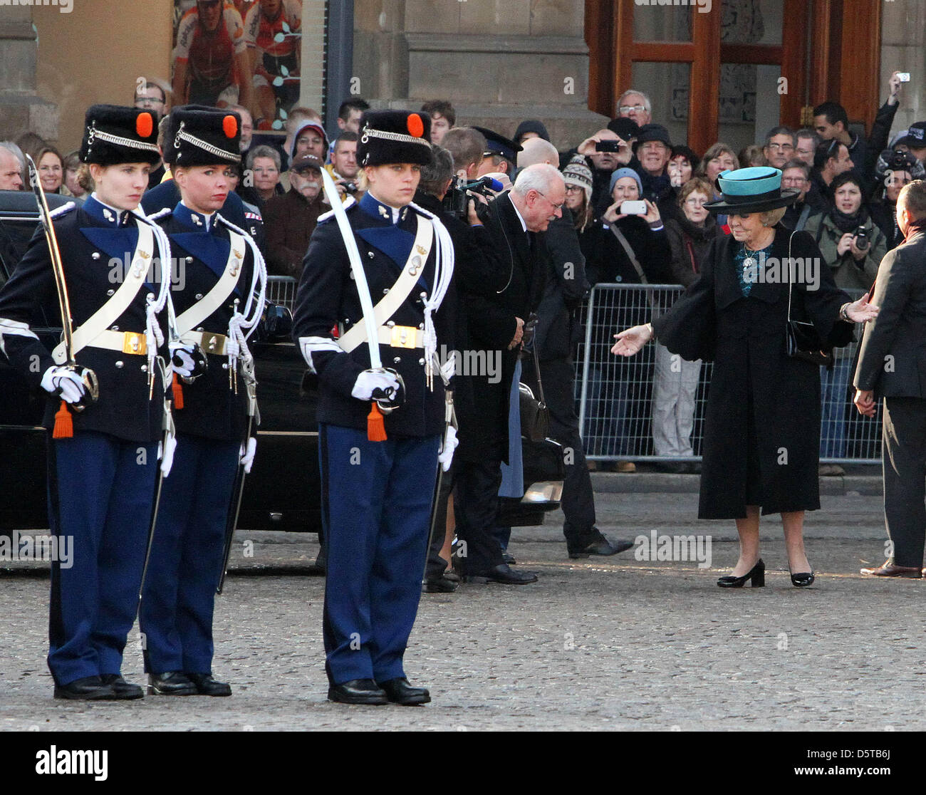 President of Slovakia Ivan Gasparovic and his wife are received at Dam ...