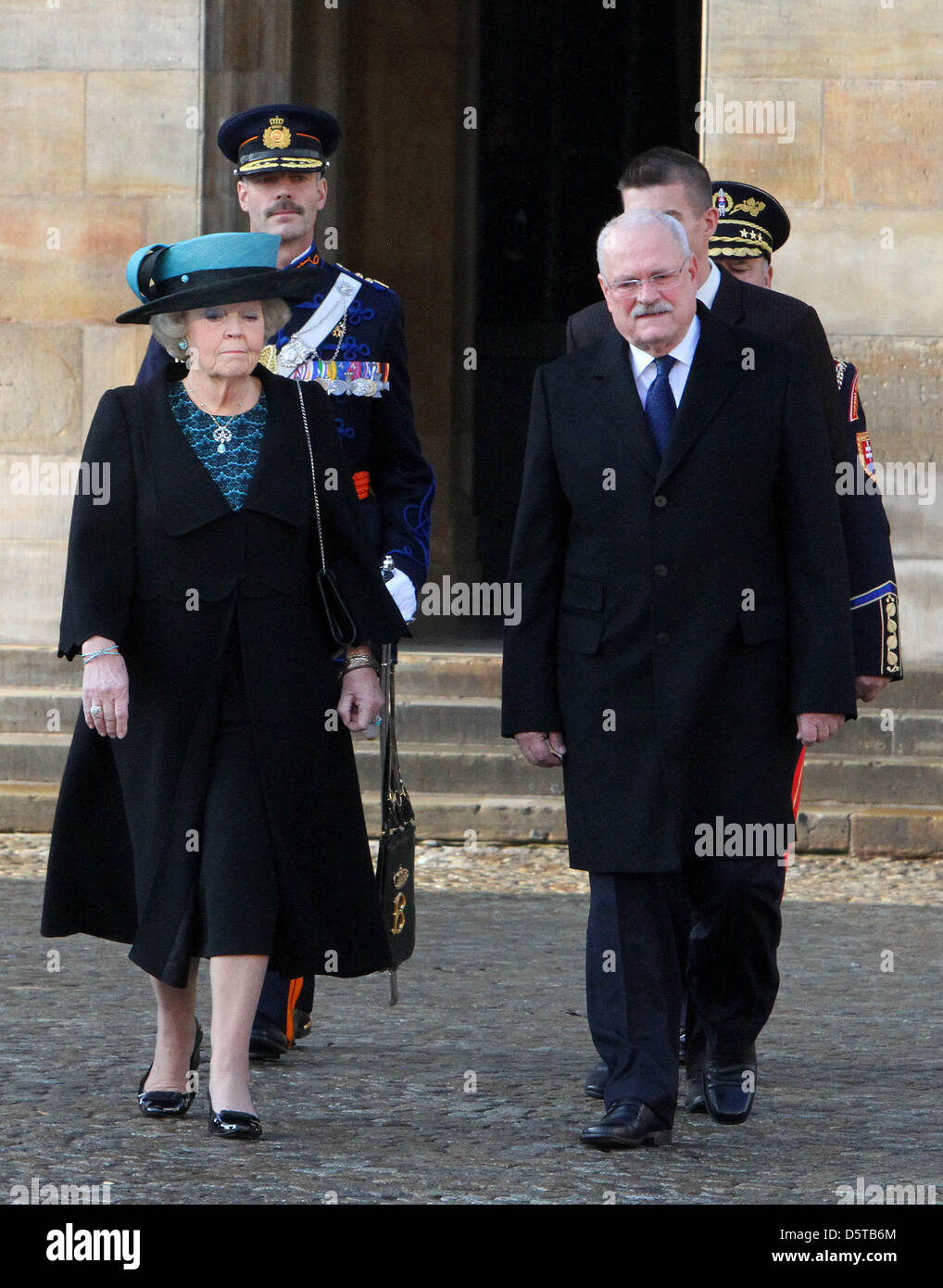 President of Slovakia Ivan Gasparovic and his wife Silvia Gasparovicova ...
