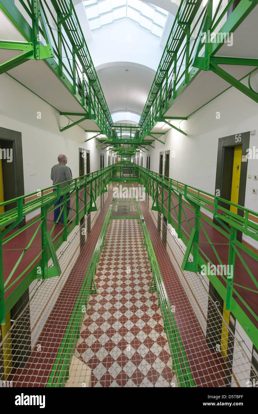 A hall with cells is pictured at the prison in Straubing, Germany, 19 ...