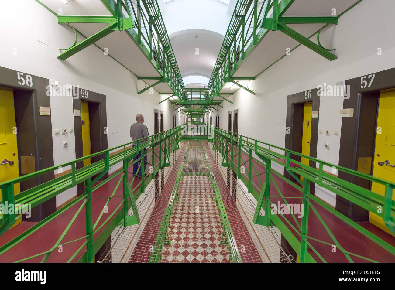 A hall with cells is pictured at the prison in Straubing, Germany, 19 ...