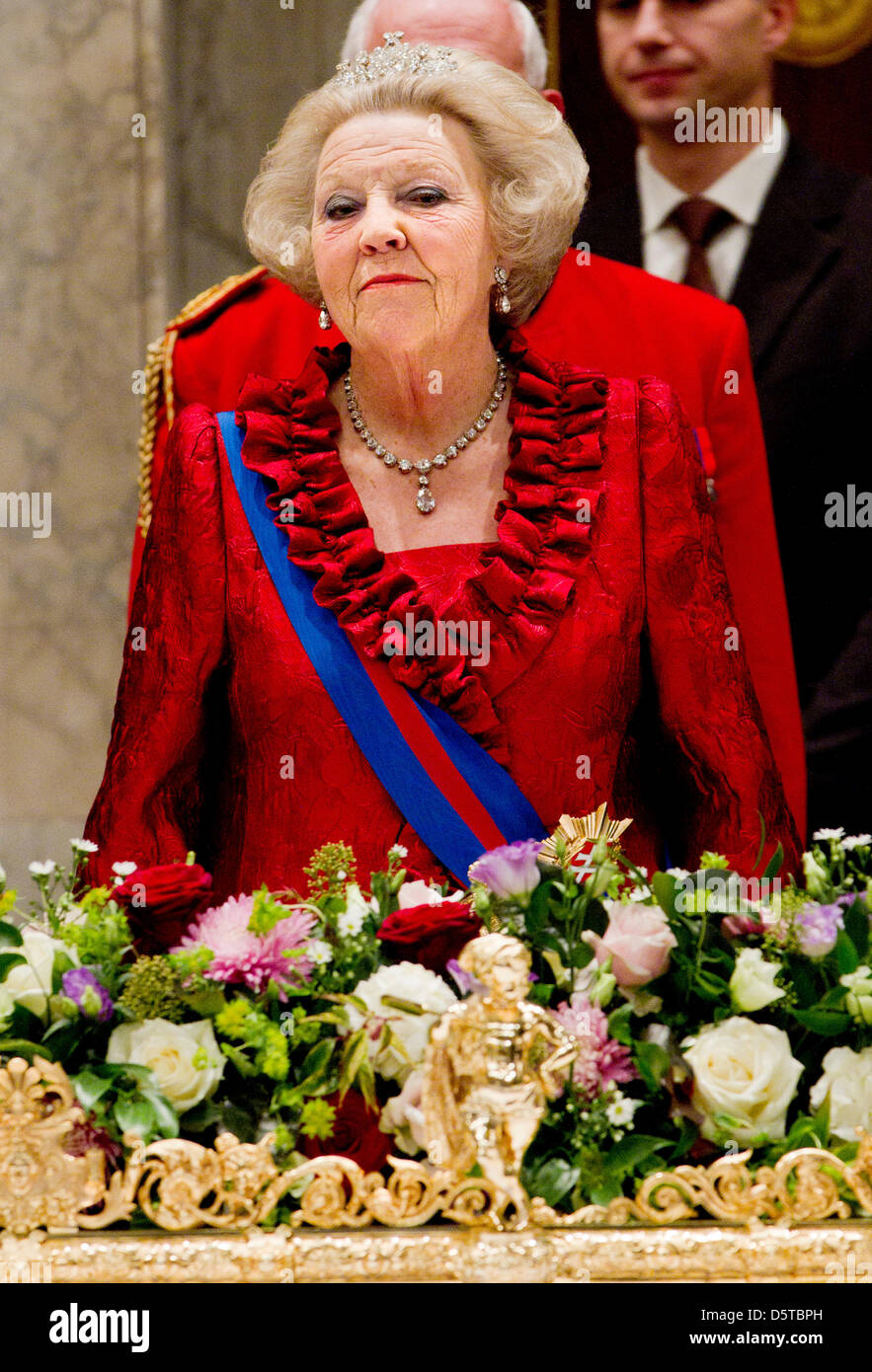 Queen Beatrix and Princess Margriet of The Netherlands and President of ...