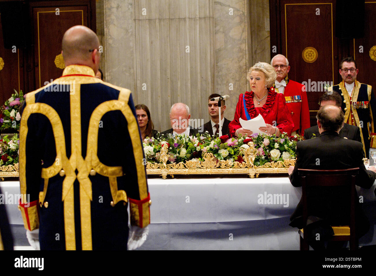 Queen Beatrix and Princess Margriet of The Netherlands and President of ...