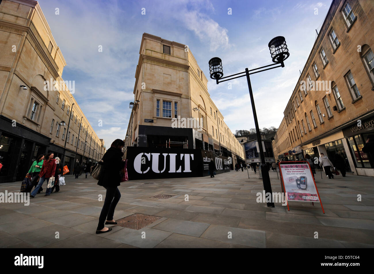 General view of The Southgate shopping centre in Bath Somerset UK Stock ...